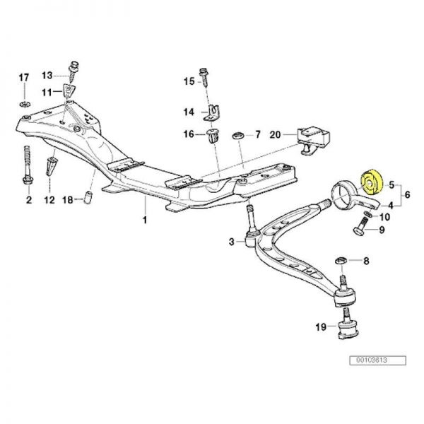 Millway Motorsport Front Control Arm Bushings, Centred (E30/E36 inc M ...