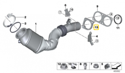 Exhaust Flange - 18327850430 - Hack Engineering