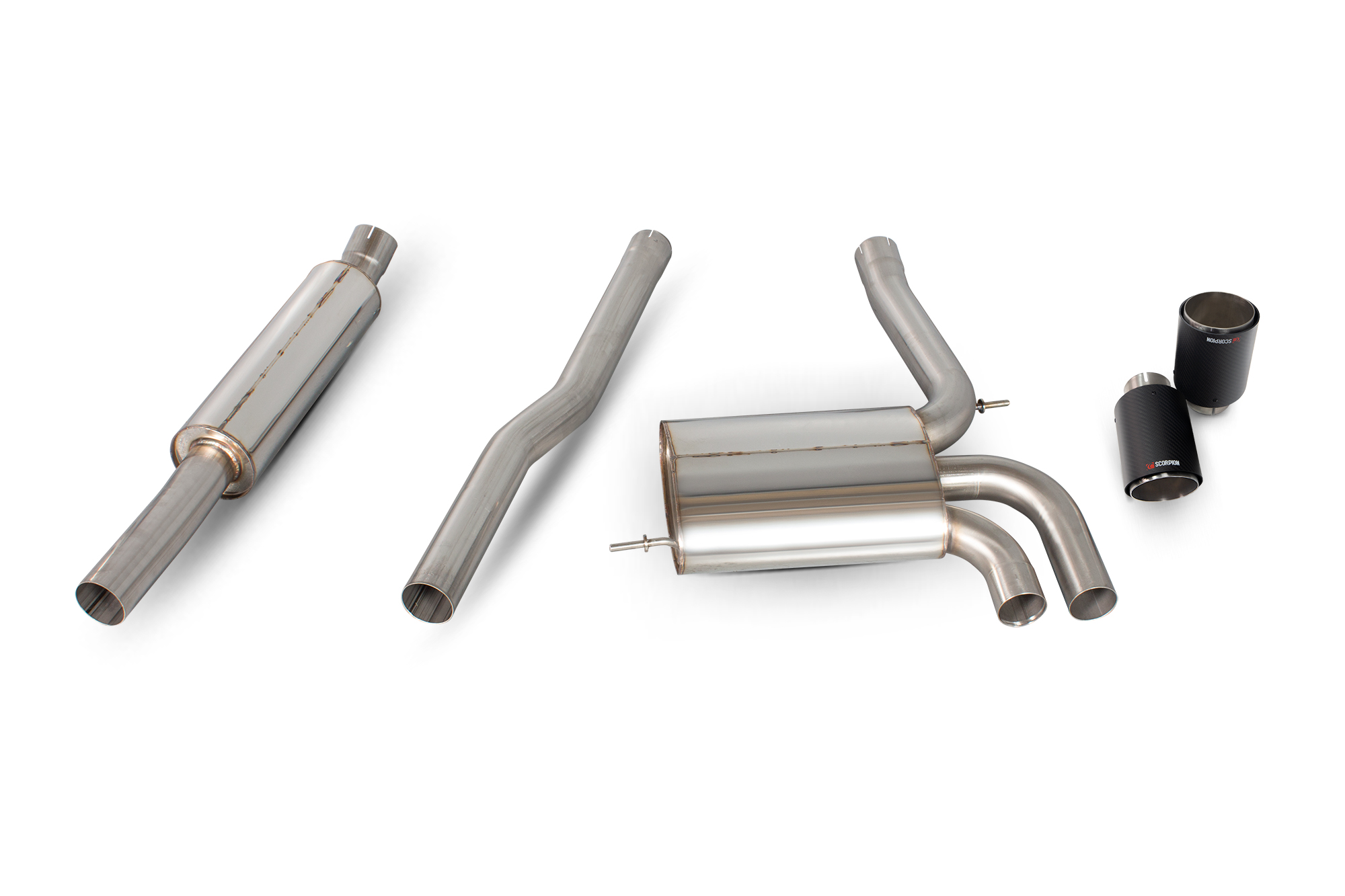 Scorpion Exhausts Resonated Cat-Back System (MINI F55/F56/F57 Cooper S ...