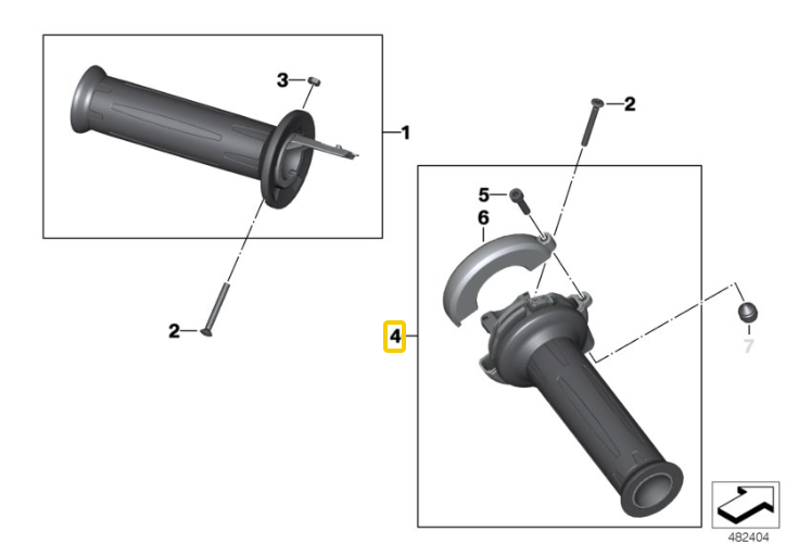 Throttle Grip - 61317708228 - Hack Engineering