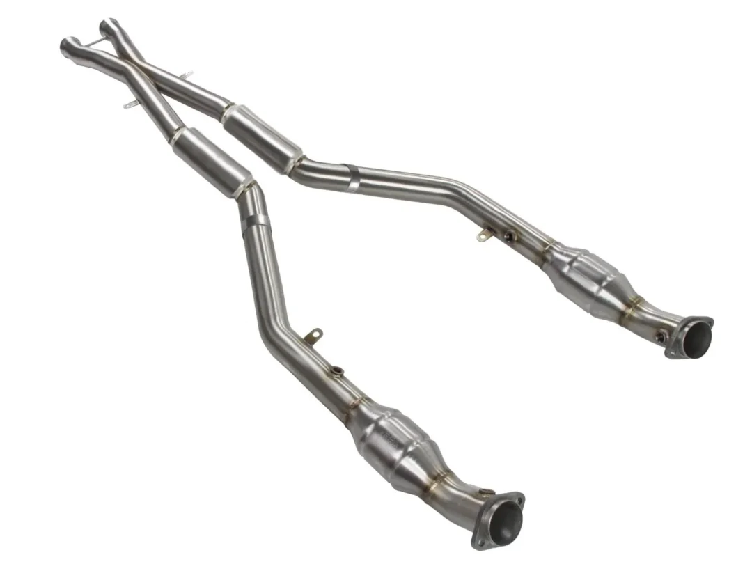 aFe Power Mach Force XP Resonated X-Pipe with Catalytic Converters (E9X ...